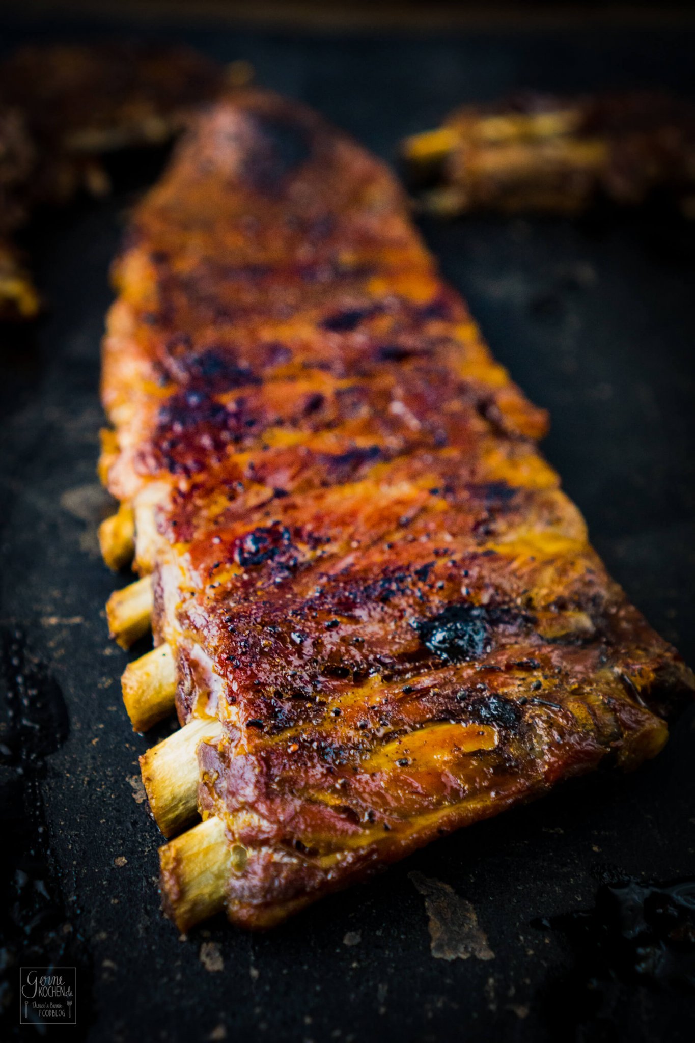 Rezept: Marinierte dicke Rippe aus dem Ofen