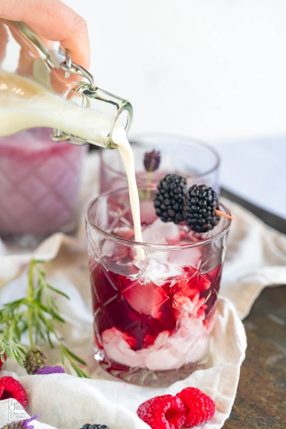 Berry Ice Tea Latte - Ein schnelles Rezept von Gernekochen.de