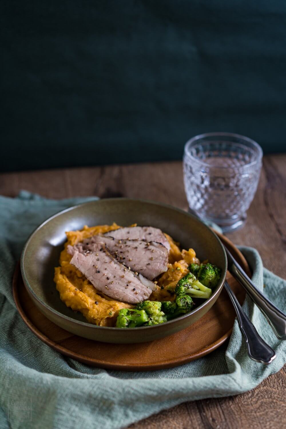 Kalbstafelspitz mit Bacon-Kartoffelpüree - Rezept