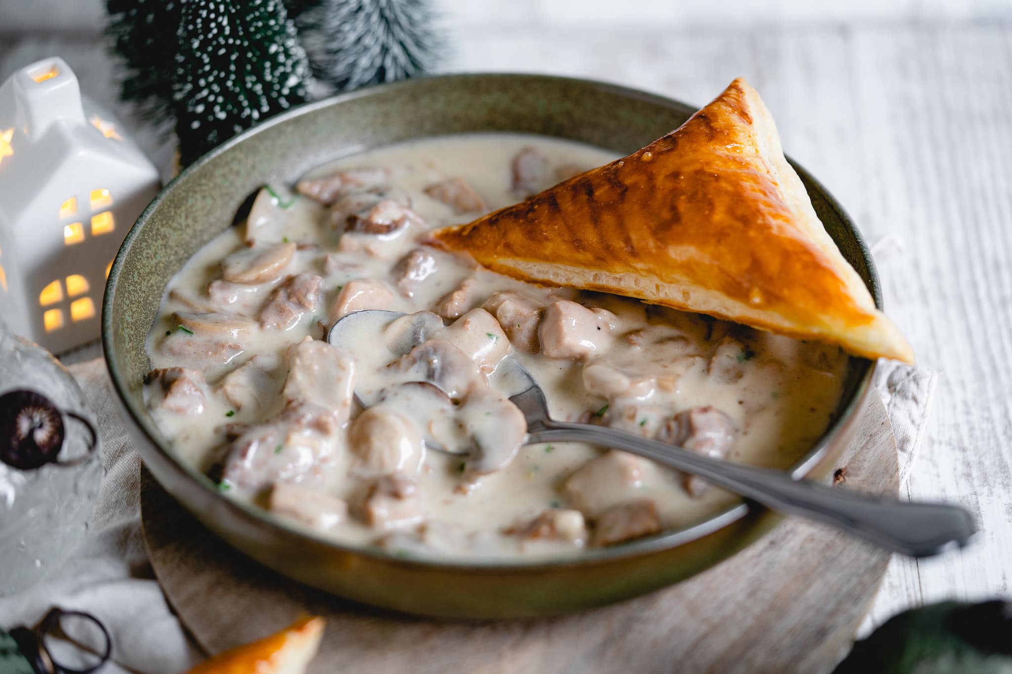 Kalbsragout mit Pilzen