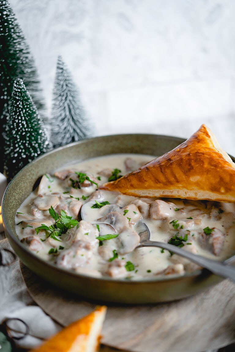 Kalbsragout mit Pilzen