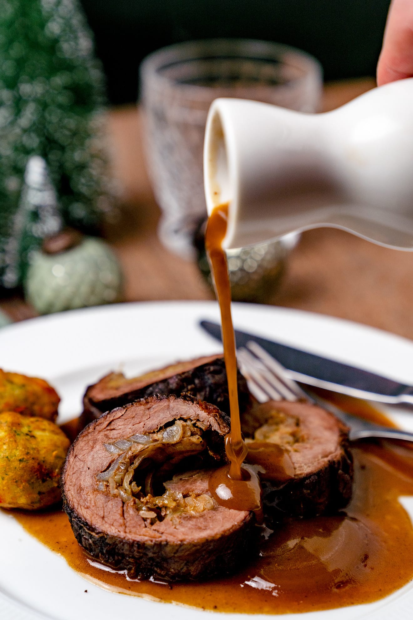 Rollbraten vom Flank Steak - Rezept von Gernekochen.de