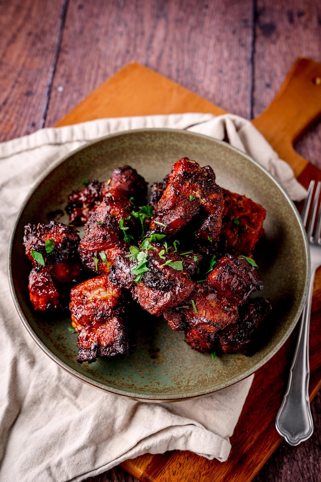 Pork Belly Burnt Ends aus der Heißluftfritteuse - Gernekochen.de